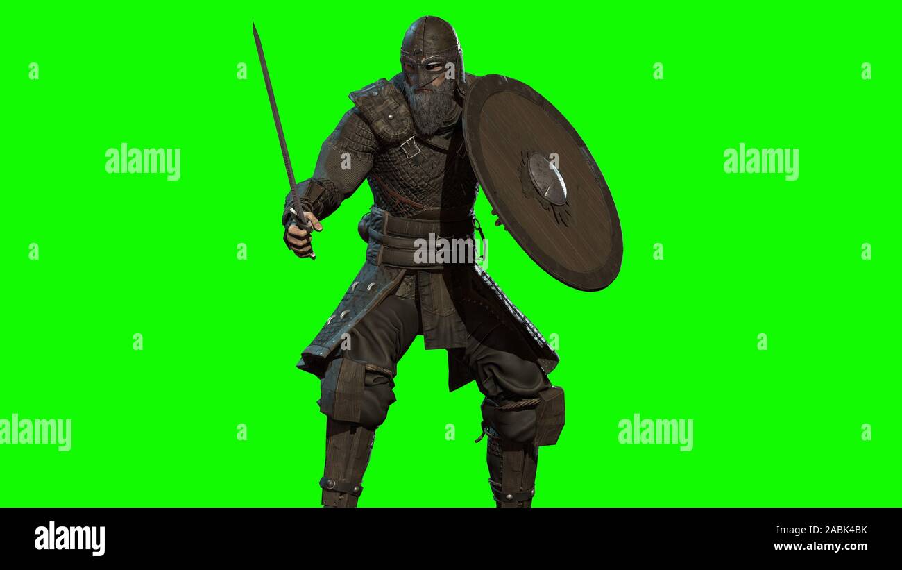 nordic viking 3d render illustration Stock Photo - Alamy