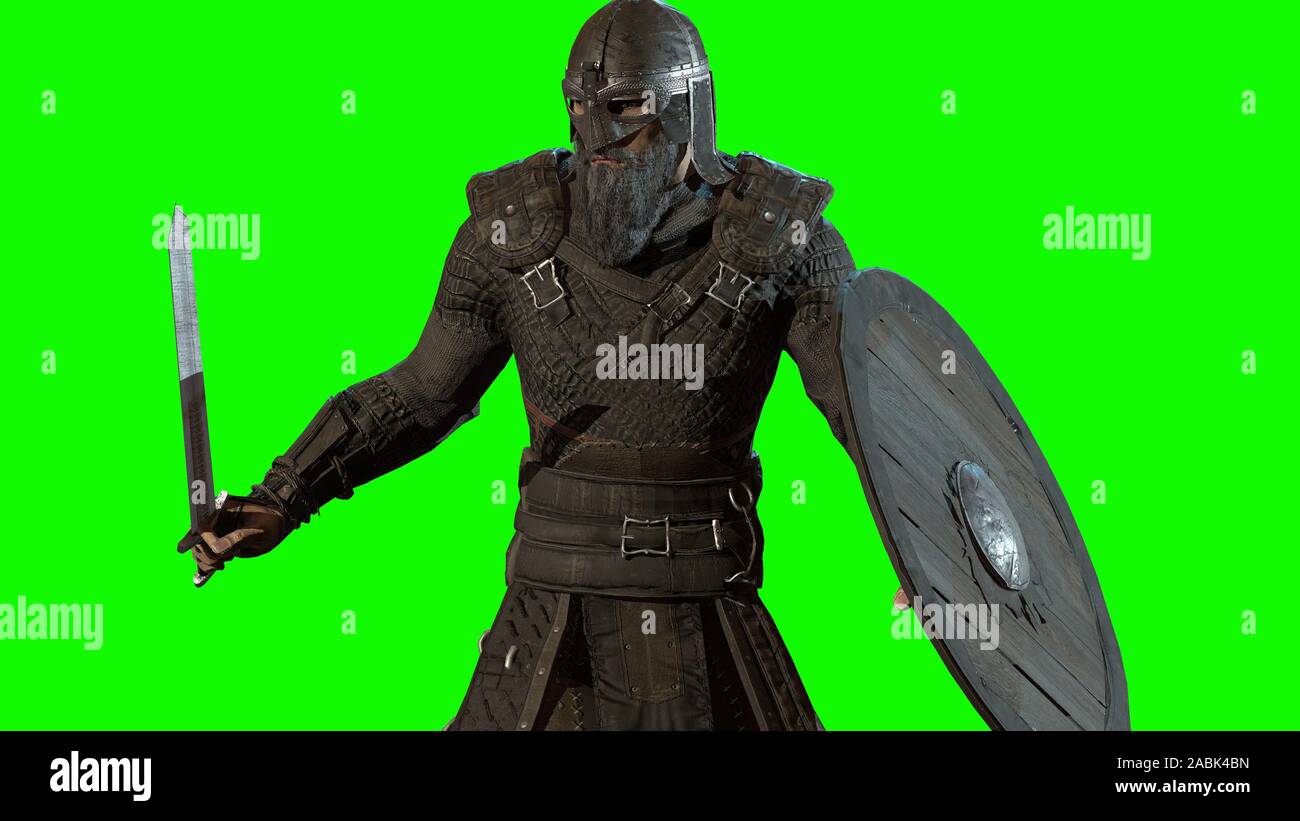 nordic viking 3d render illustration Stock Photo - Alamy