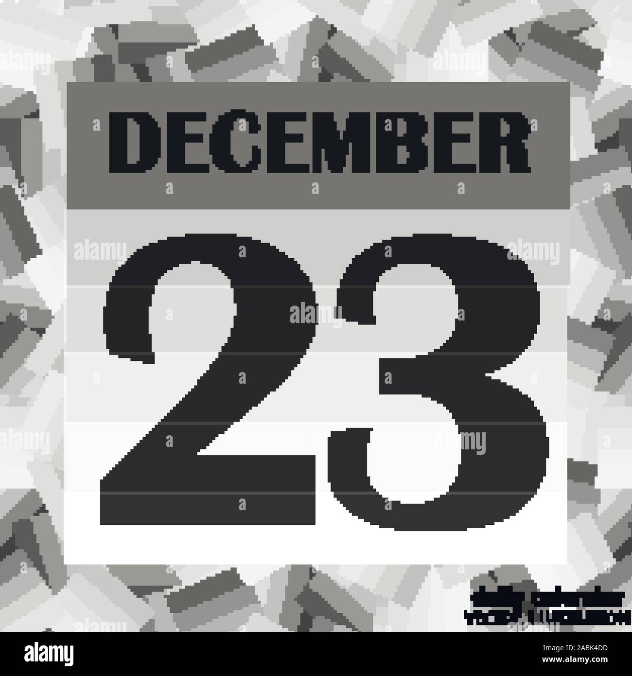 December 23 icon. For planning important day. Banner for holidays and ...