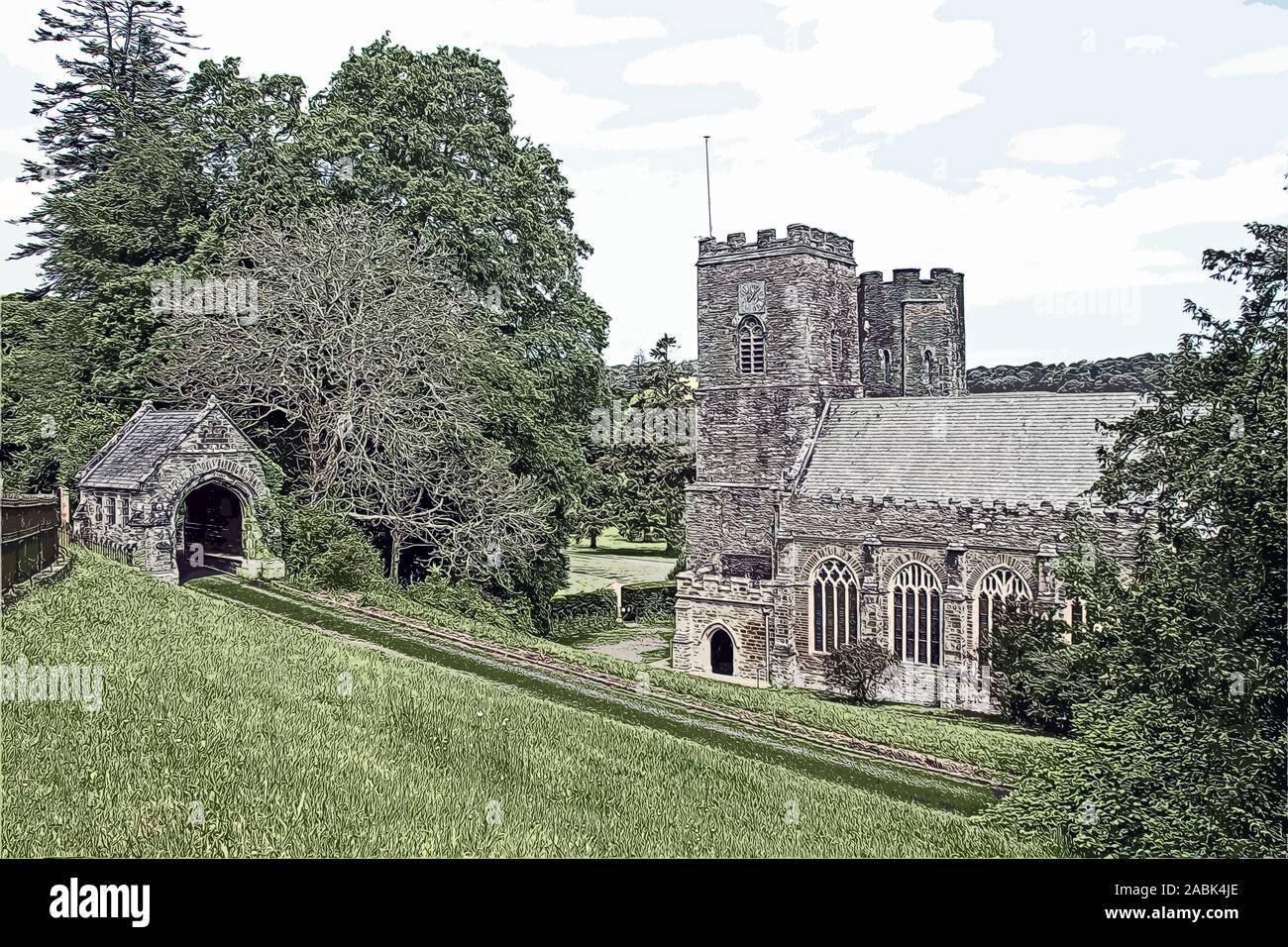 St German’s Church in Cornwall as an illustration Stock Photo - Alamy