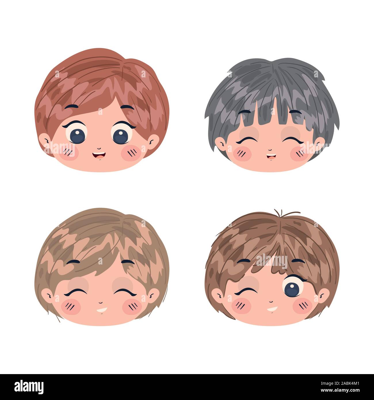 Isolated set of kids cartoons vector design Stock Vector Image & Art ...