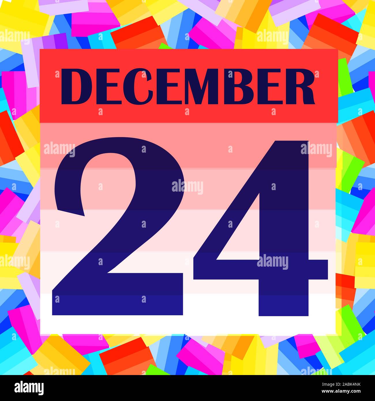 December 24 icon. For planning important day. Banner for holidays and ...