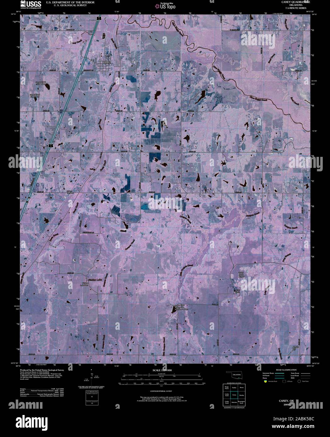 Map of caney hi-res stock photography and images - Alamy