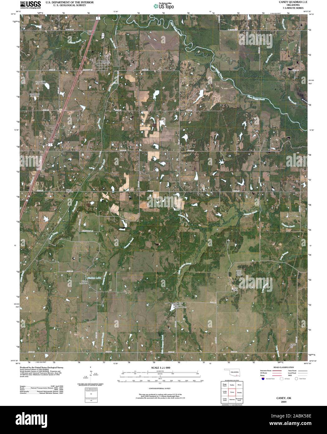 Map of caney hi-res stock photography and images - Alamy