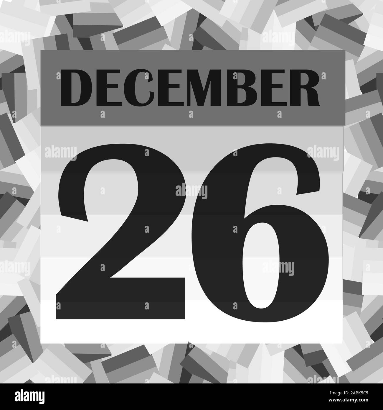 December 26 icon. For planning important day. Banner for holidays and ...