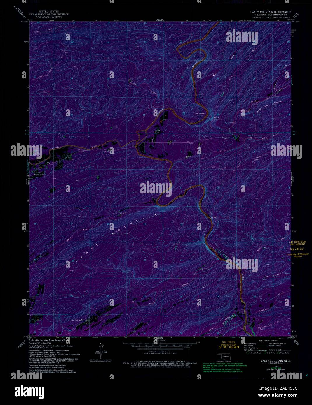 Map of caney hi-res stock photography and images - Alamy