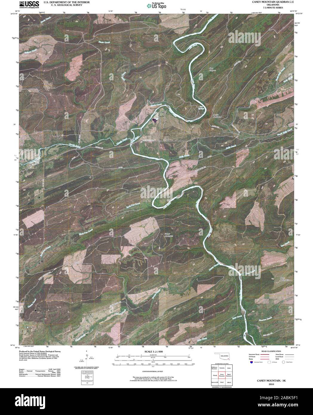 Map of caney hi-res stock photography and images - Alamy