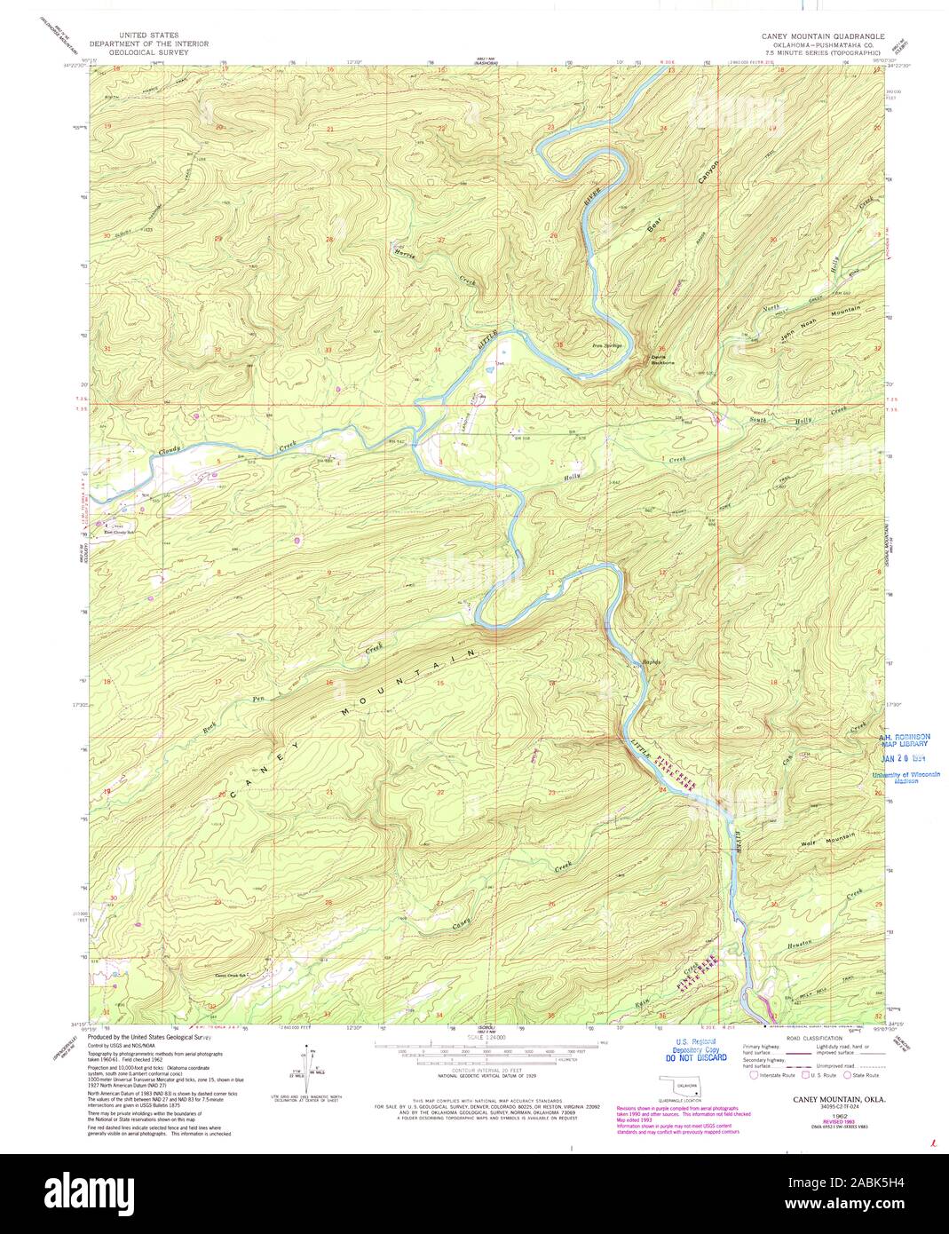 Map of caney hi-res stock photography and images - Alamy