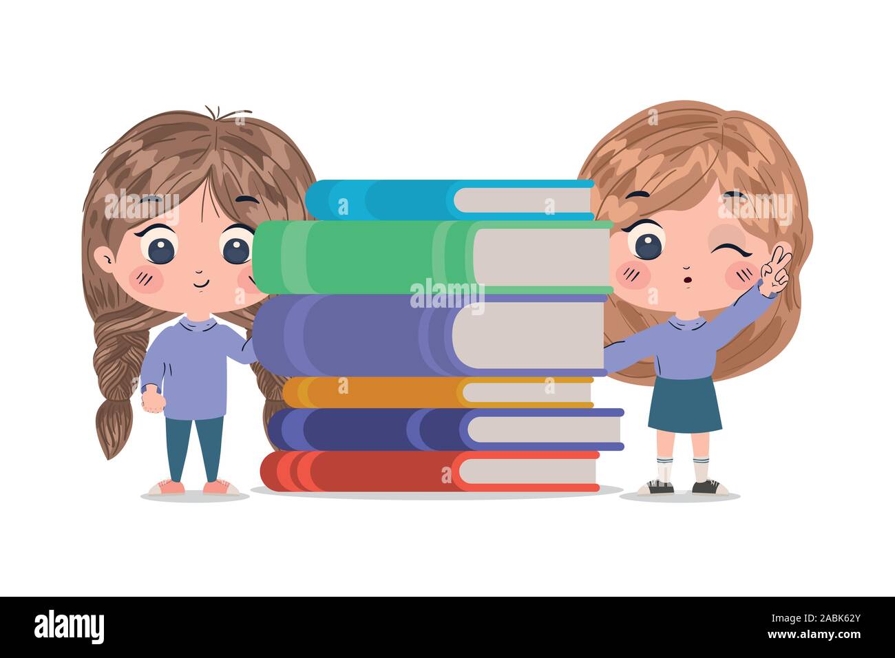 School kids cartoons vector design Stock Vector Image & Art - Alamy