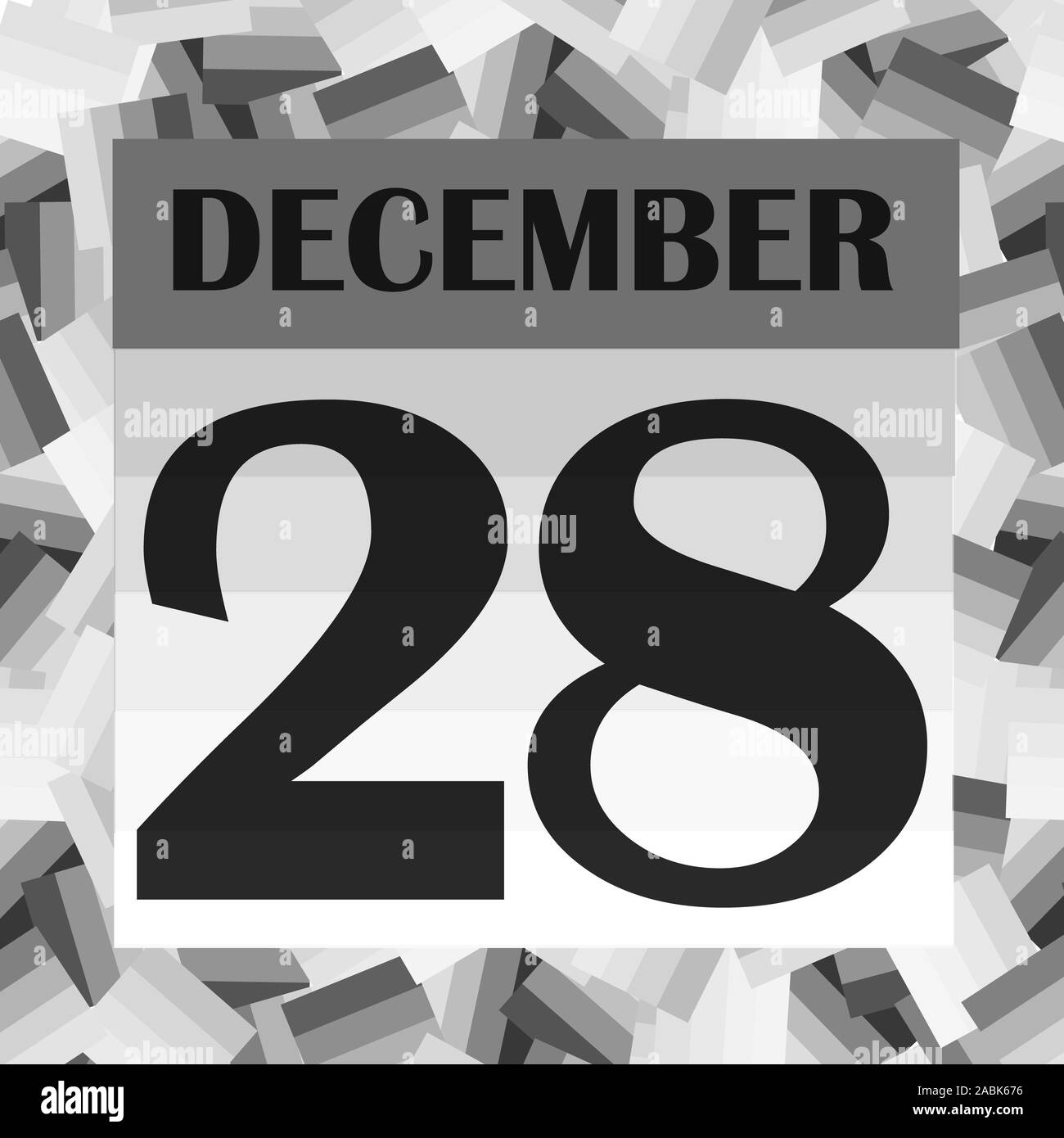 December 28 icon. For planning important day. Banner for holidays and ...