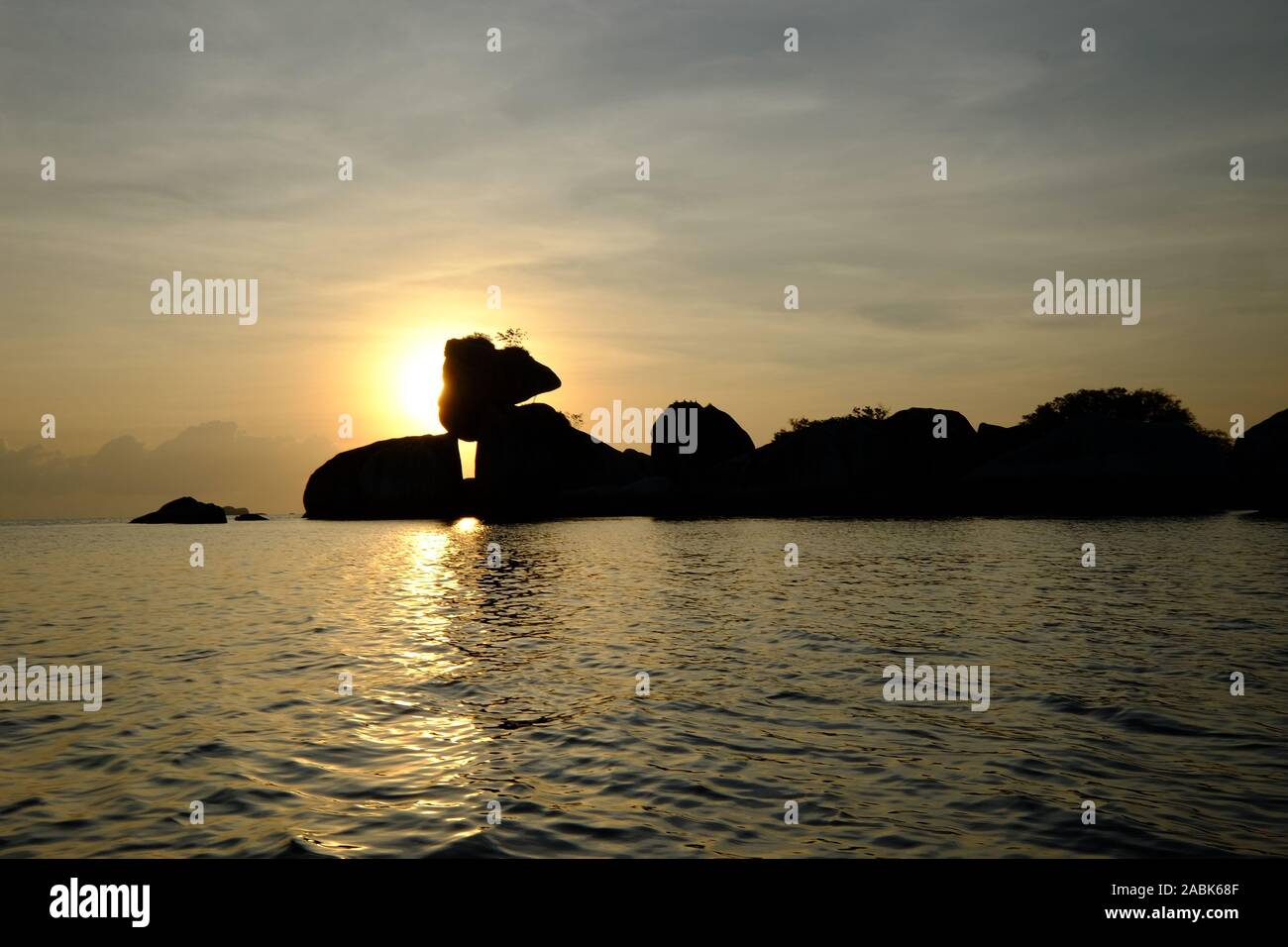 Pulau Batu Garuda, Tanjung Kelayang Stock Photo - Alamy