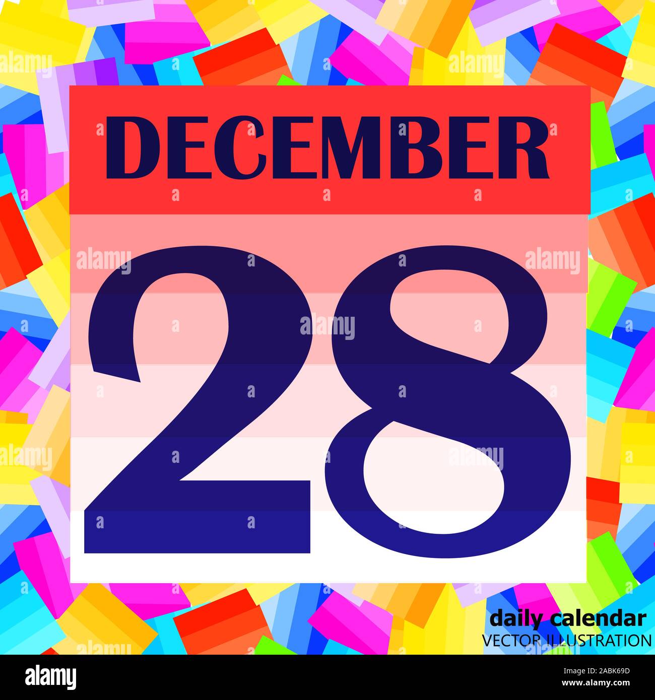 December 28 icon. For planning important day. Banner for holidays and ...