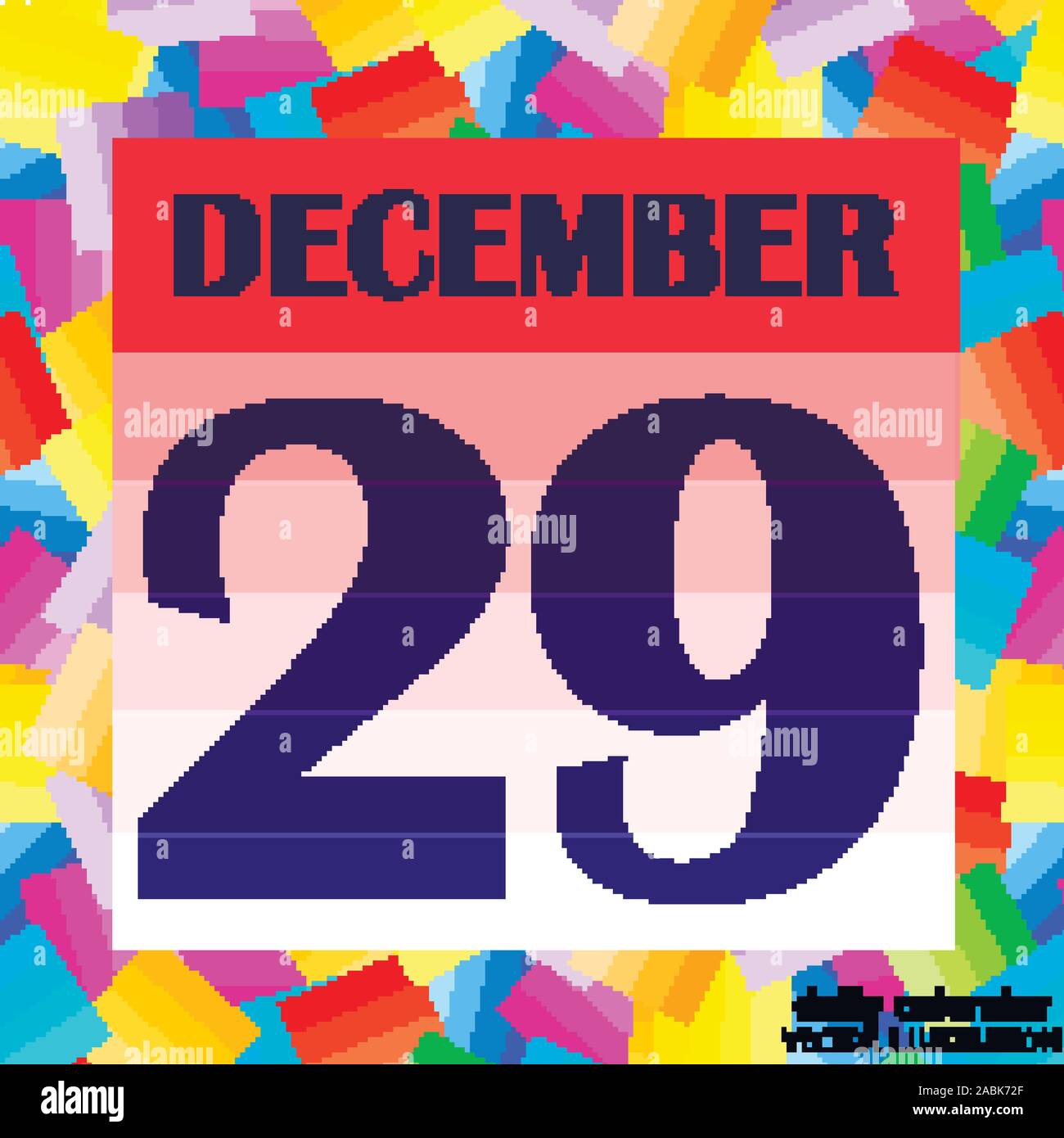 December 29 icon. For planning important day. Banner for holidays and ...