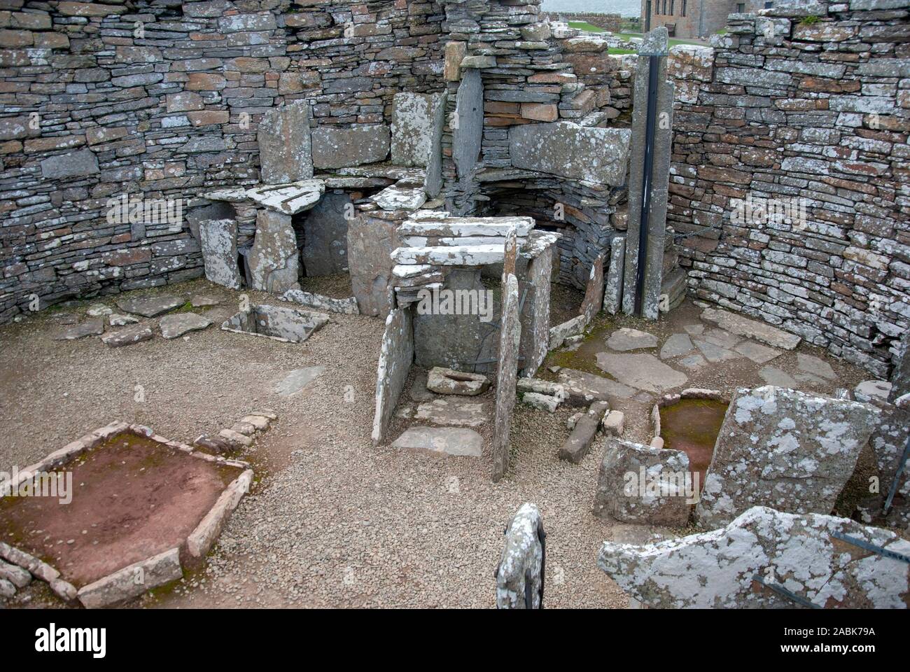 Preserved Ruins Iron Age Broch of Gurness Aikerness Evie Mainland ...