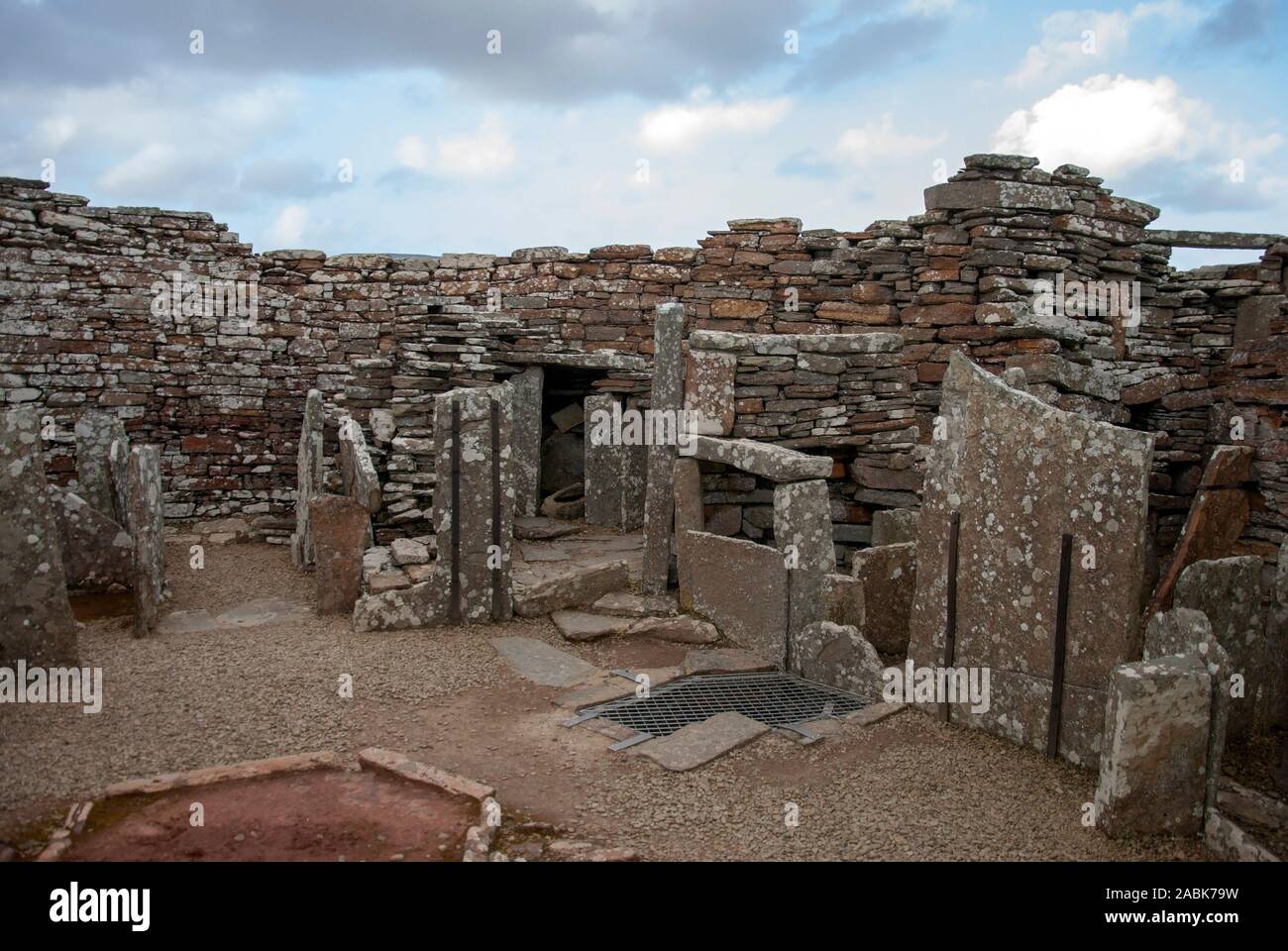Preserved Ruins Iron Age Broch of Gurness Aikerness Evie Mainland ...