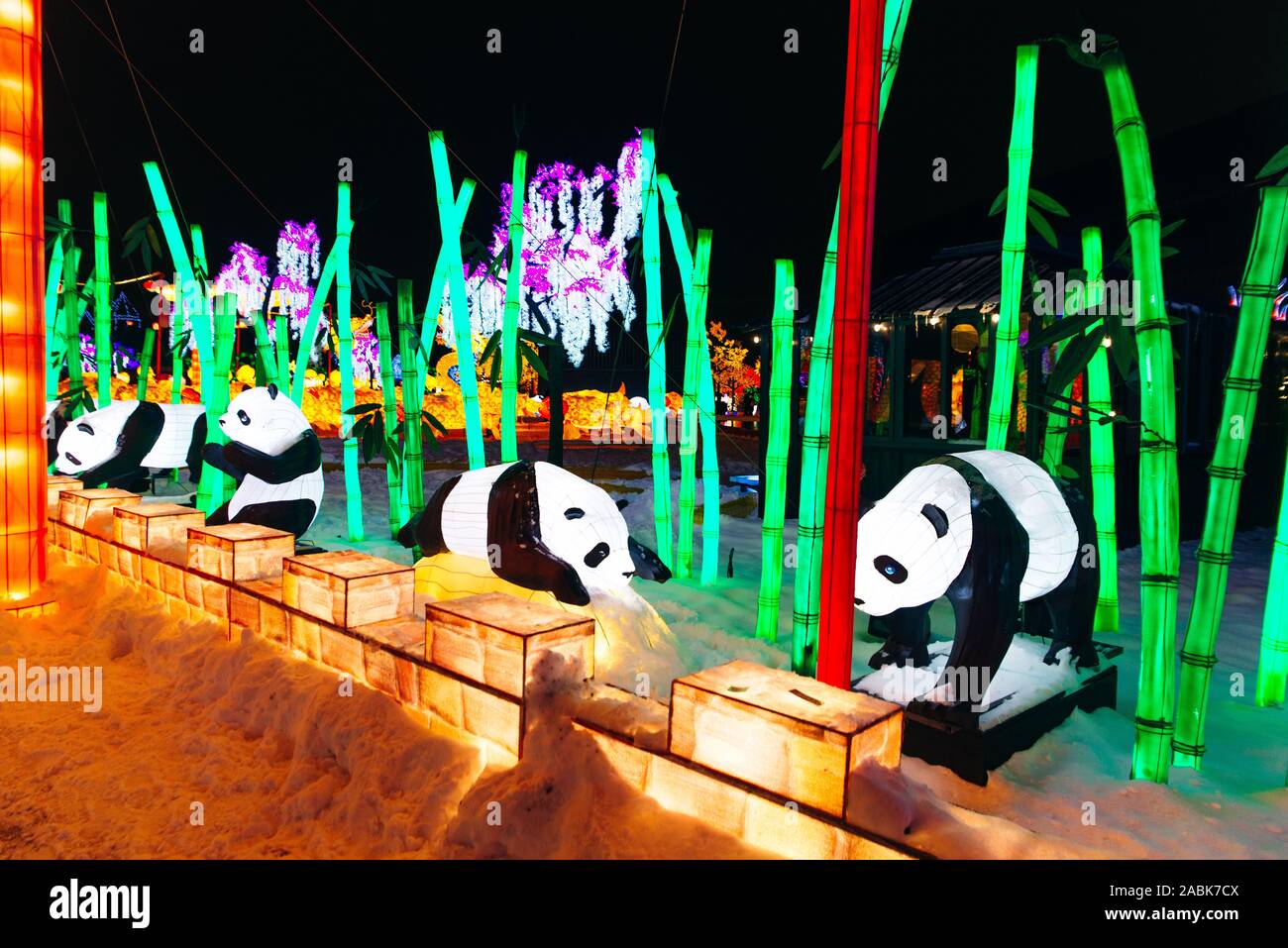Chinese New Year Lighting Installation for year Stock Photo - Alamy
