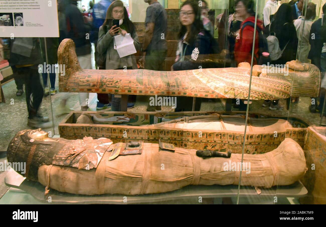Egyptian mummies in british museum hi-res stock photography and images ...