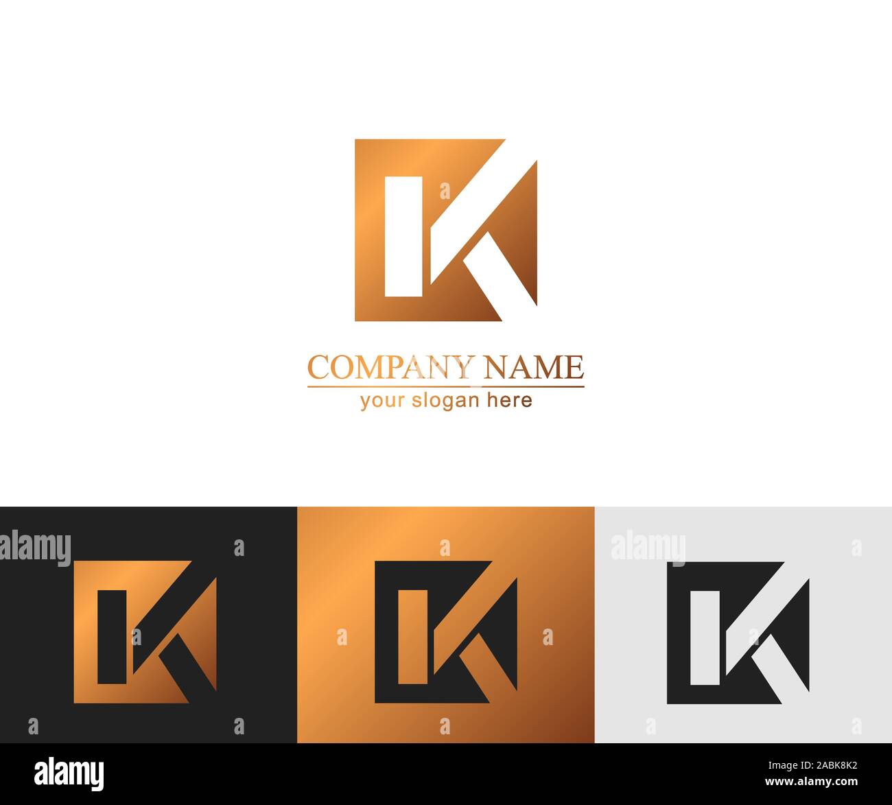Letter K logo or monogram. blank for business card. For your business ...