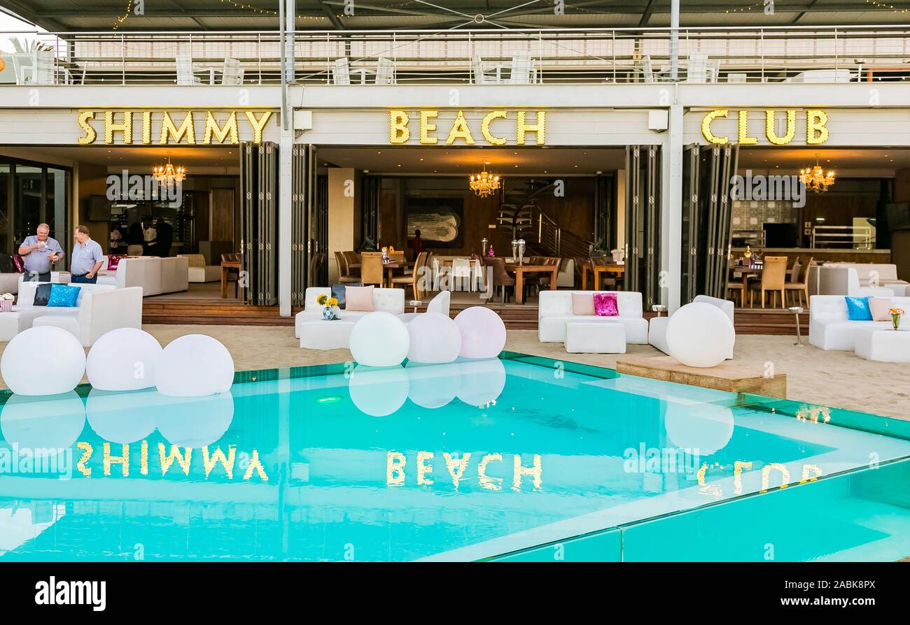 Cape Town, South Africa - October 13, 2019: Infinity Pool at the Shimmy ...