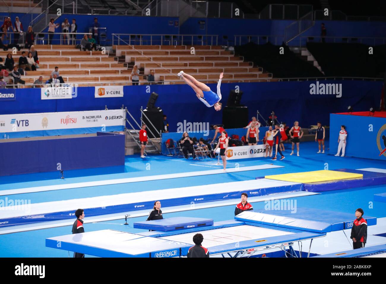 Tokyo, Japan. 28th Nov, 2019. General view Trampoline : 34th FIG ...