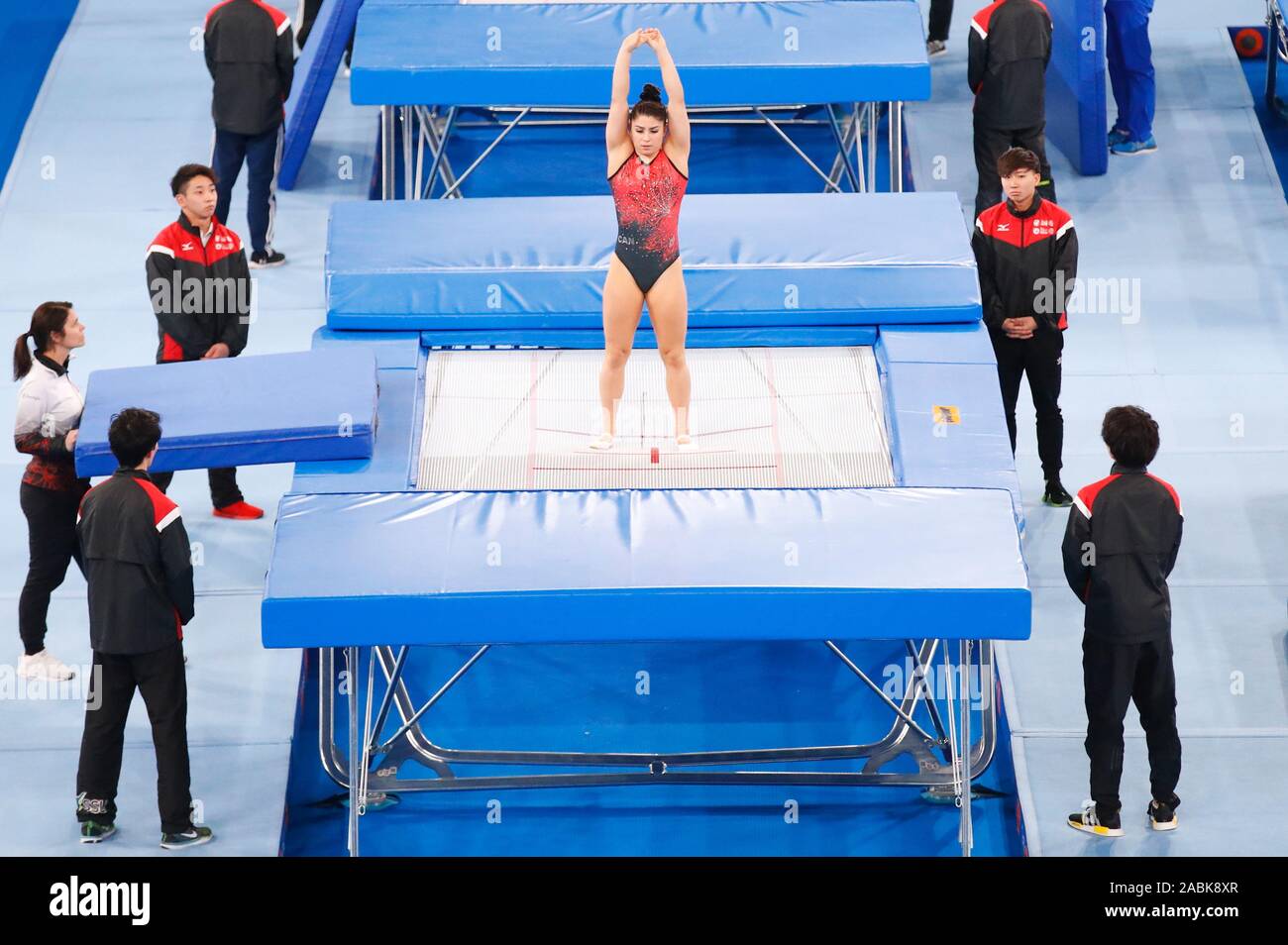 Tokyo, Japan. 28th Nov, 2019. General view Trampoline : 34th FIG ...