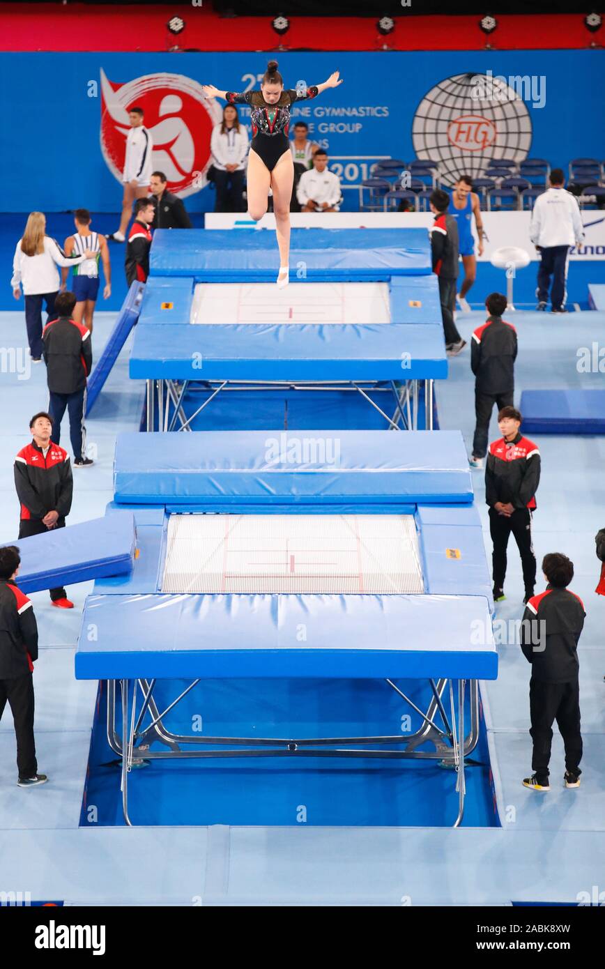 Tokyo, Japan. 28th Nov, 2019. General view Trampoline : 34th FIG ...