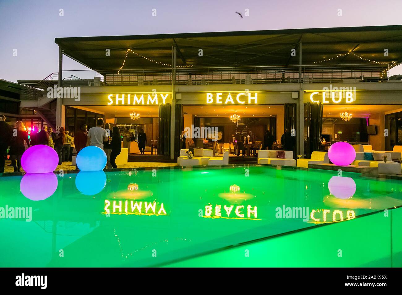 Cape Town, South Africa - October 13, 2019: Infinity Pool at the Shimmy ...