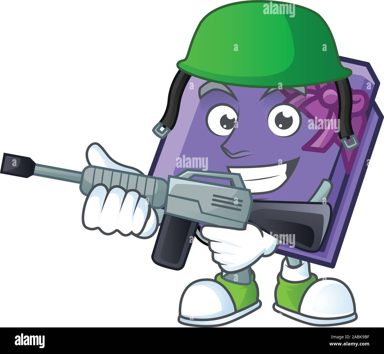 Machine gun box Stock Vector Images - Alamy