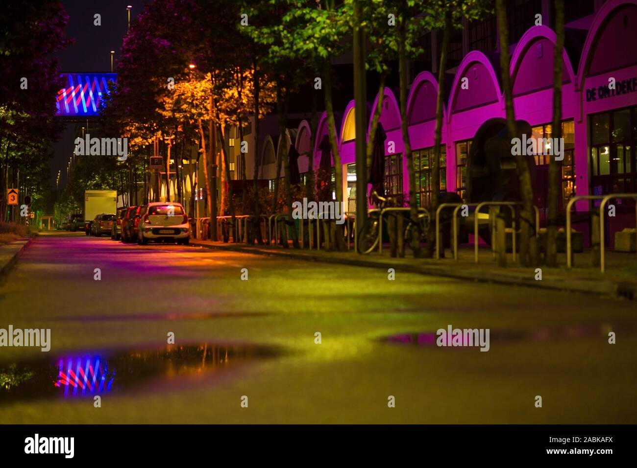 Eindhoven, The Netherlands, May 25th 2018. A view of the bright colored ...