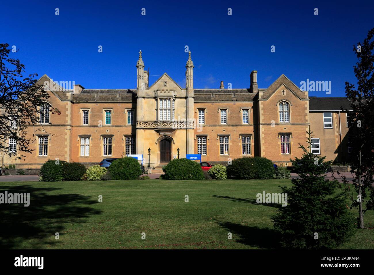 The Stamford and Rutland Hospital, Stamford town; Lincolnshire; England ...