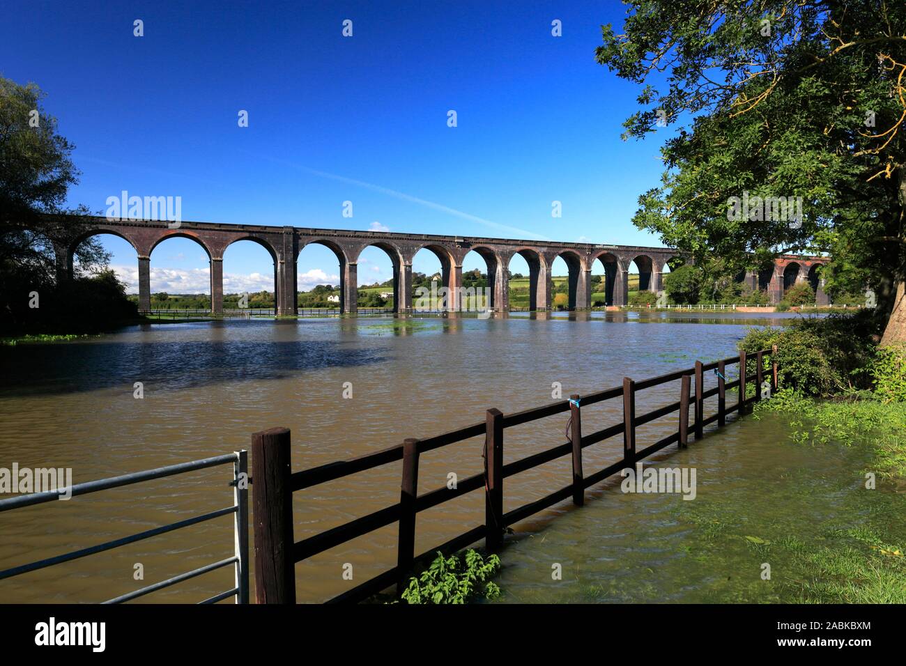 The Harringworth railway viaduct; River Welland valley; Harringworth ...