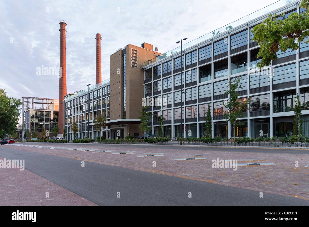 Eindhoven, The Netherlands, June 30th 2019. The front facade and ...