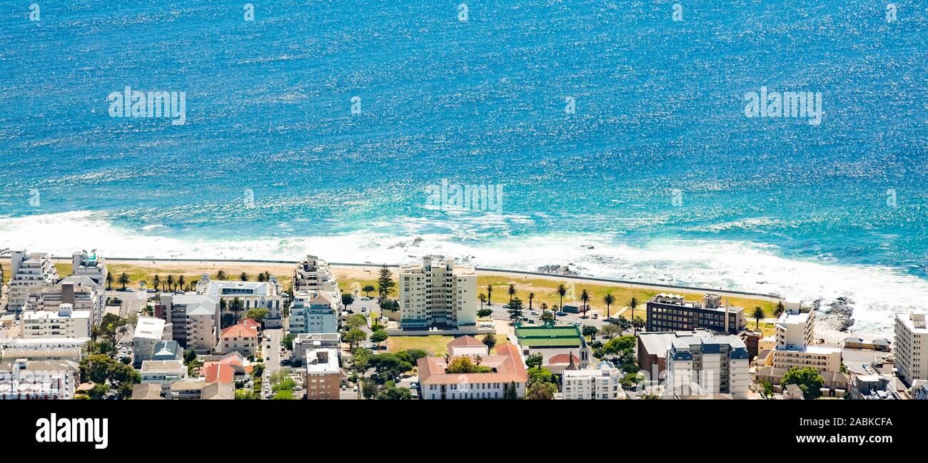 Cape Town, South Africa - October 15, 2019: Elevated view of Green ...