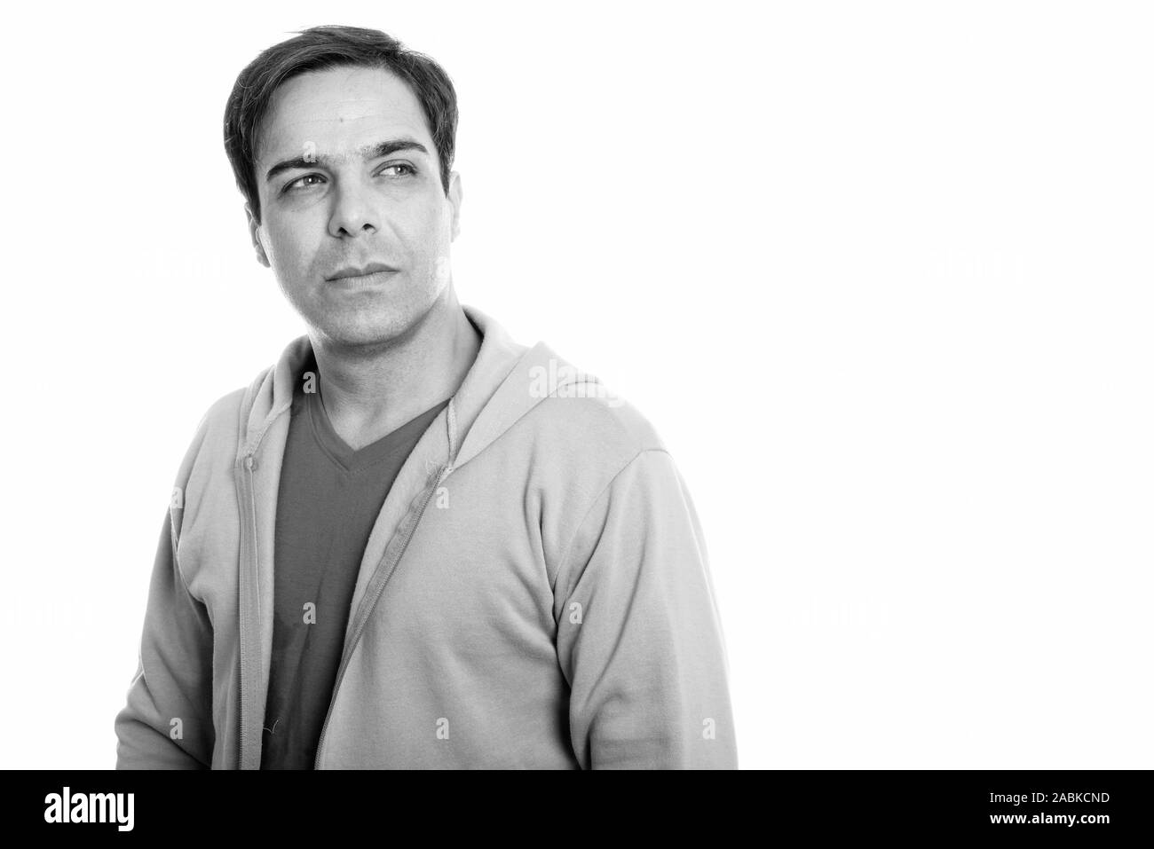 Man face looking up close up shadow hi-res stock photography and images ...