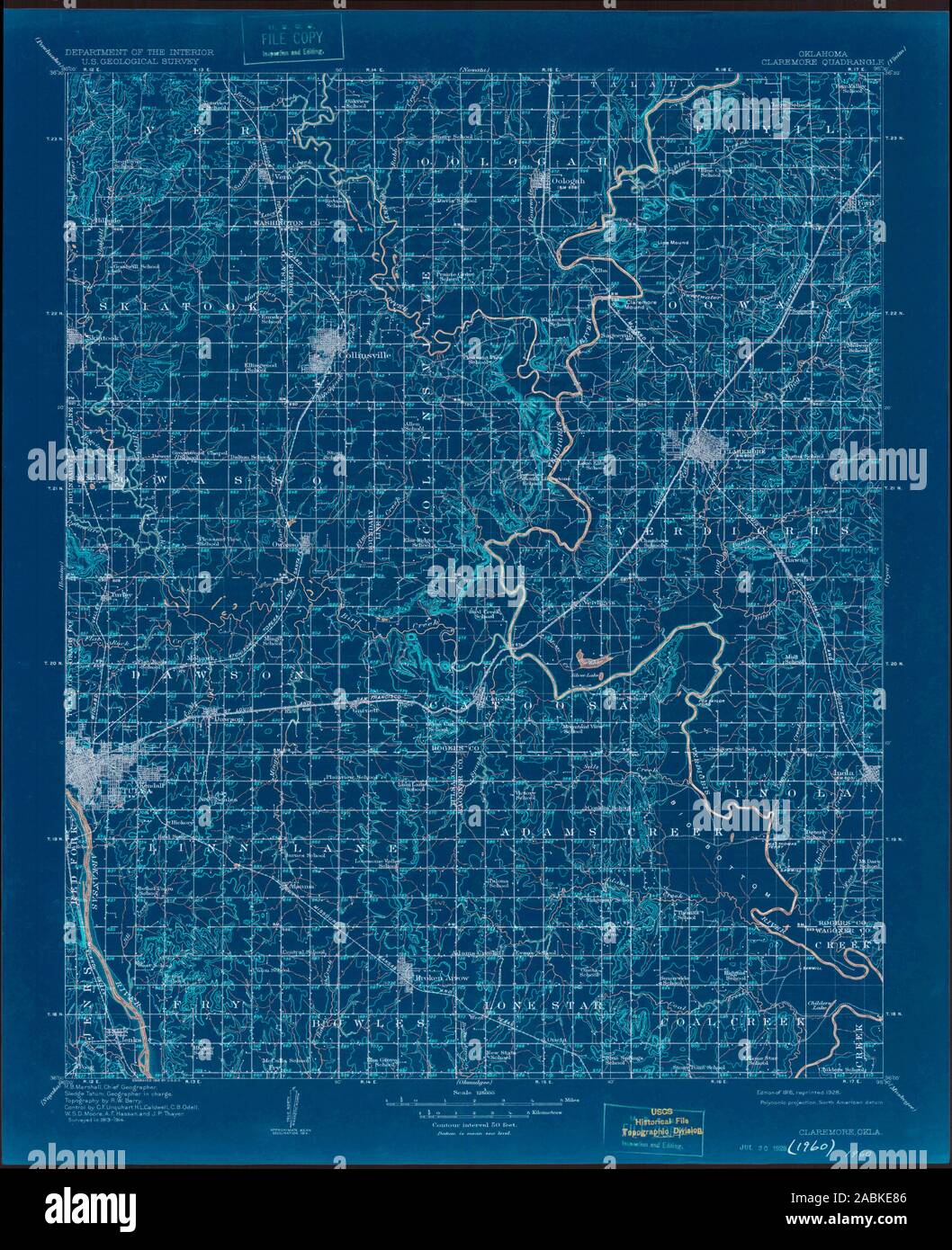 Map of claremore oklahoma hi-res stock photography and images - Alamy