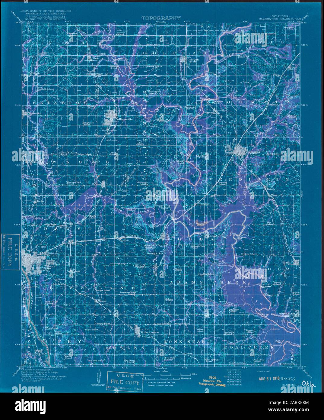Map of claremore hi-res stock photography and images - Alamy