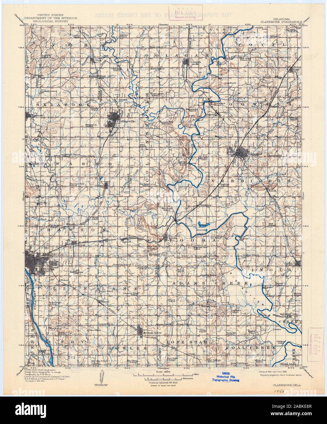 Map of claremore hi-res stock photography and images - Alamy
