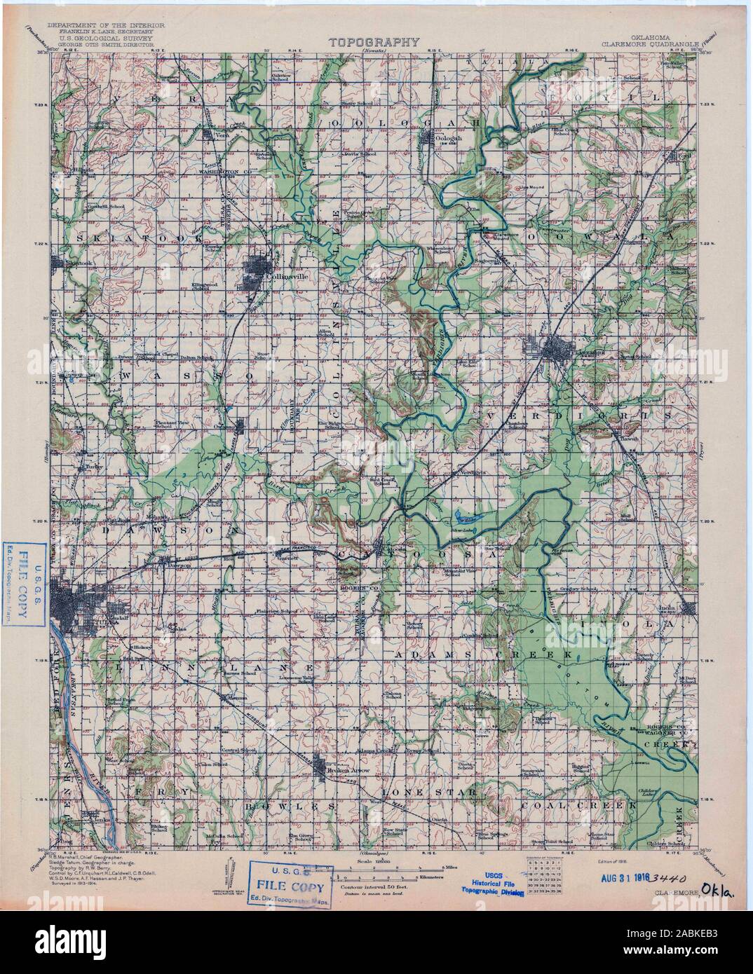 Map of claremore hi-res stock photography and images - Alamy