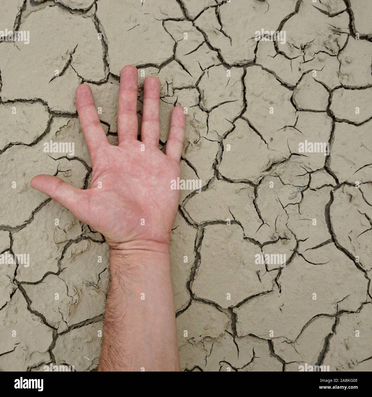 Hand on the ground hi-res stock photography and images - Alamy