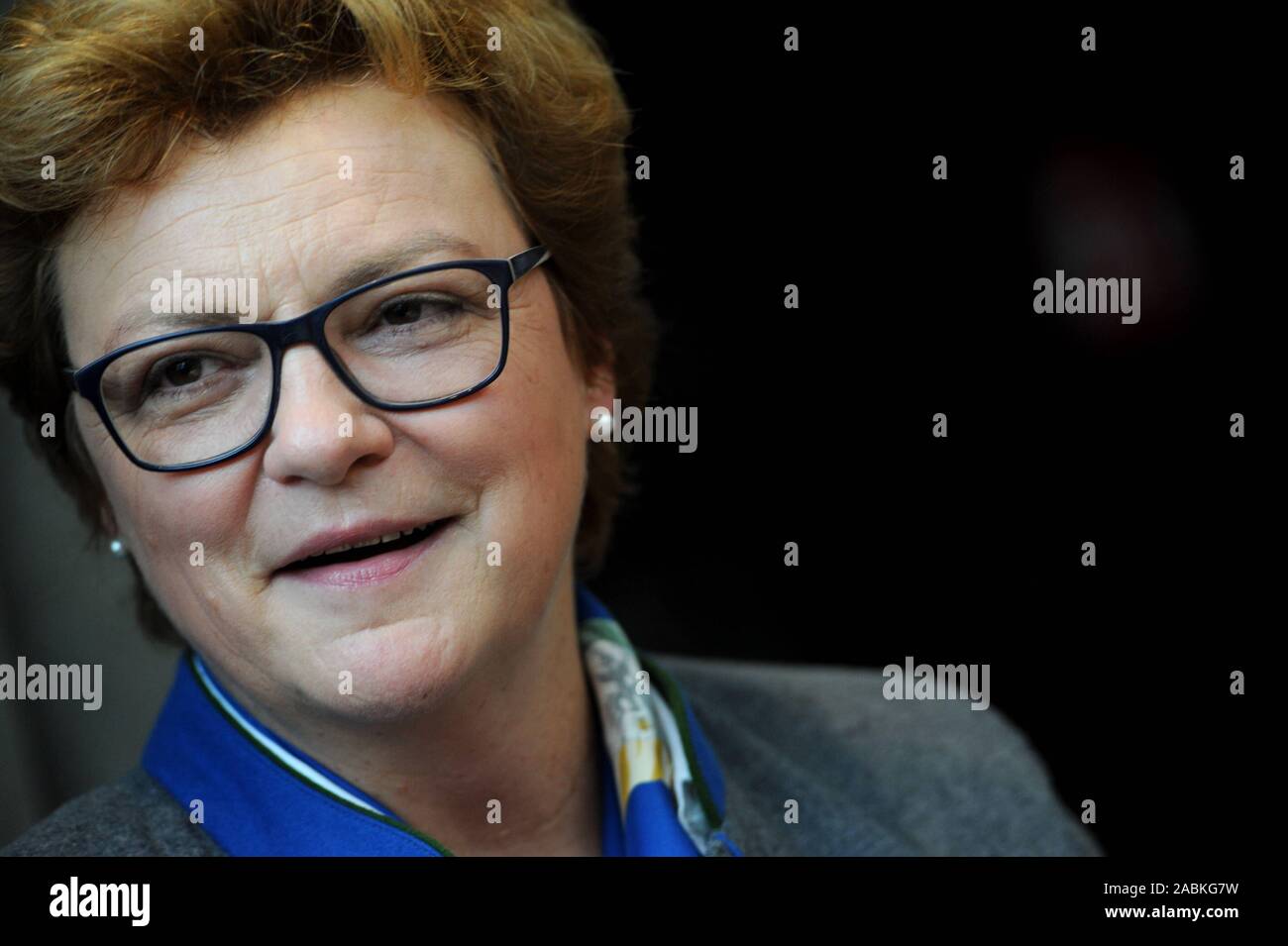 Monika Hohlmeier, the daughter of Franz Josef Strauß, in Munich ...