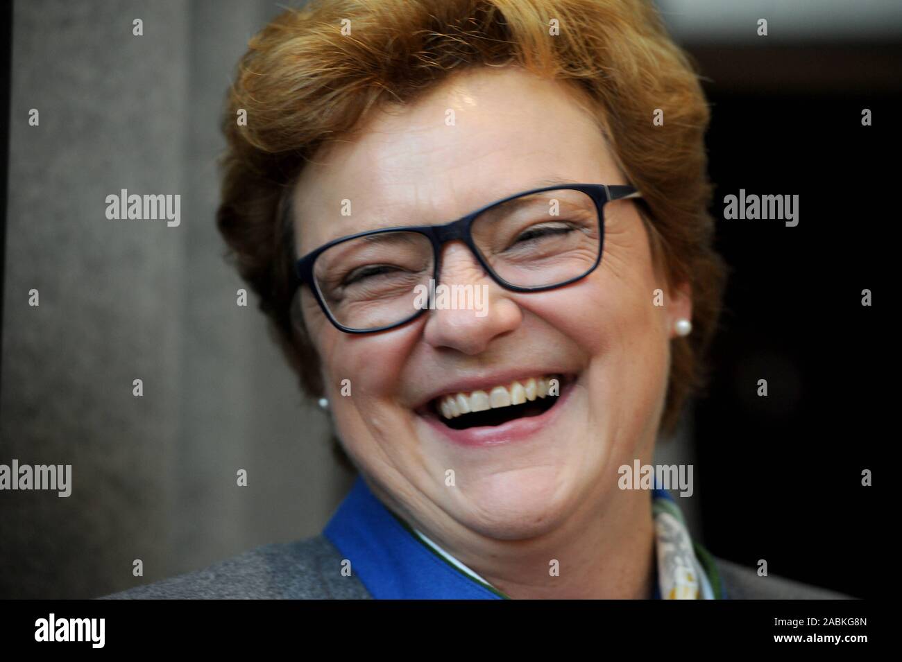 Monika Hohlmeier, the daughter of Franz Josef Strauß, in Munich ...