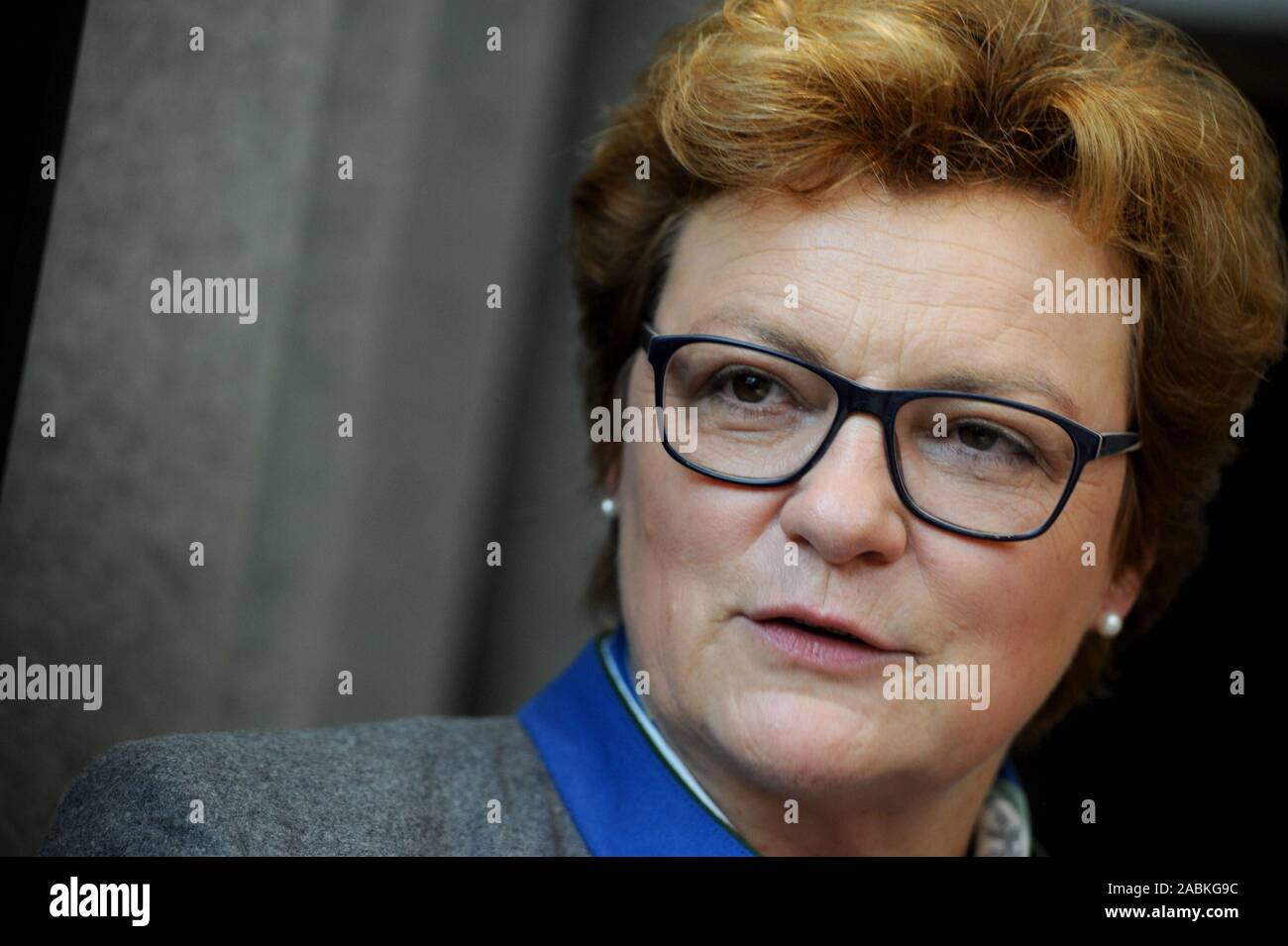 Monika Hohlmeier, the daughter of Franz Josef Strauß, in Munich ...