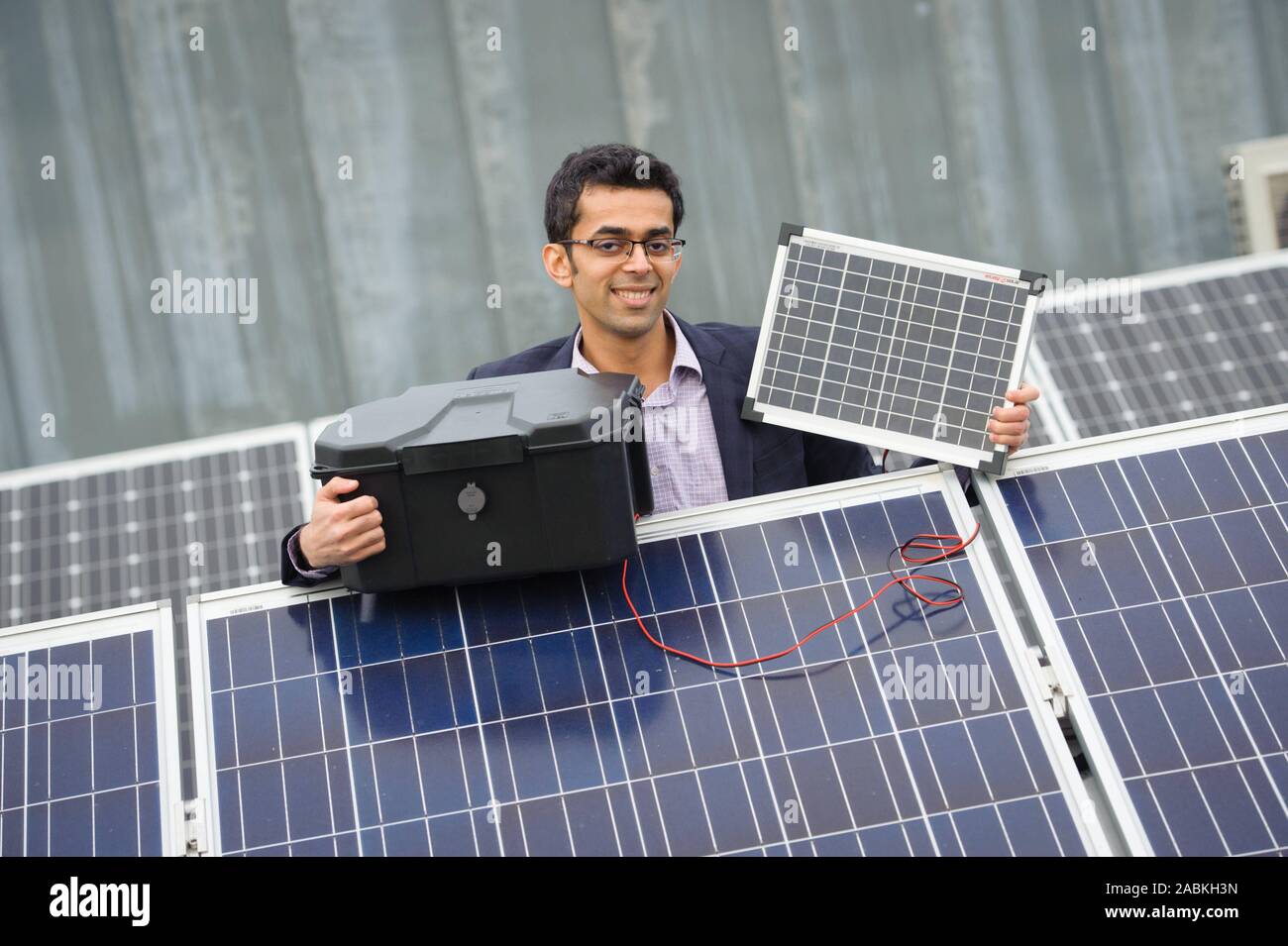 Denim D'Costa on the roof of the Technical University of Munich (TUM ...