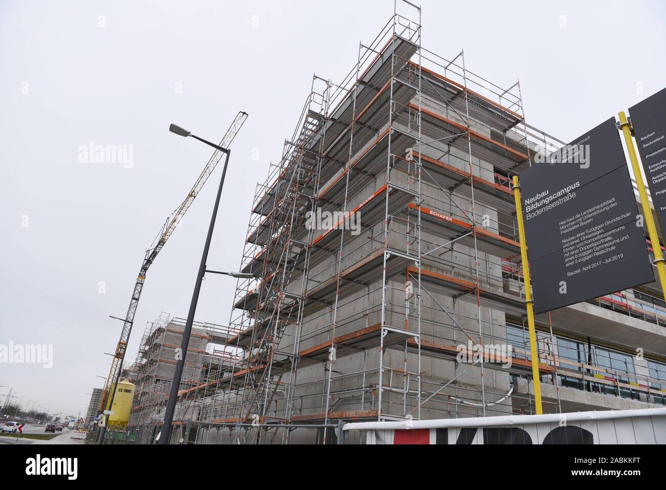 The construction site of the planned educational centre in the new ...