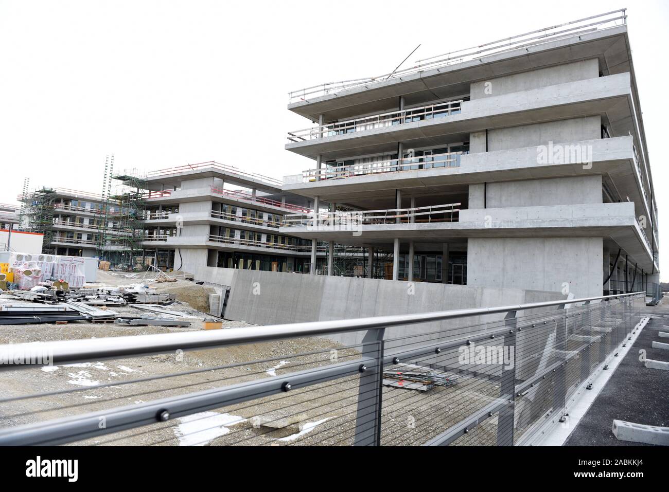 The construction site of the planned educational centre in the new ...