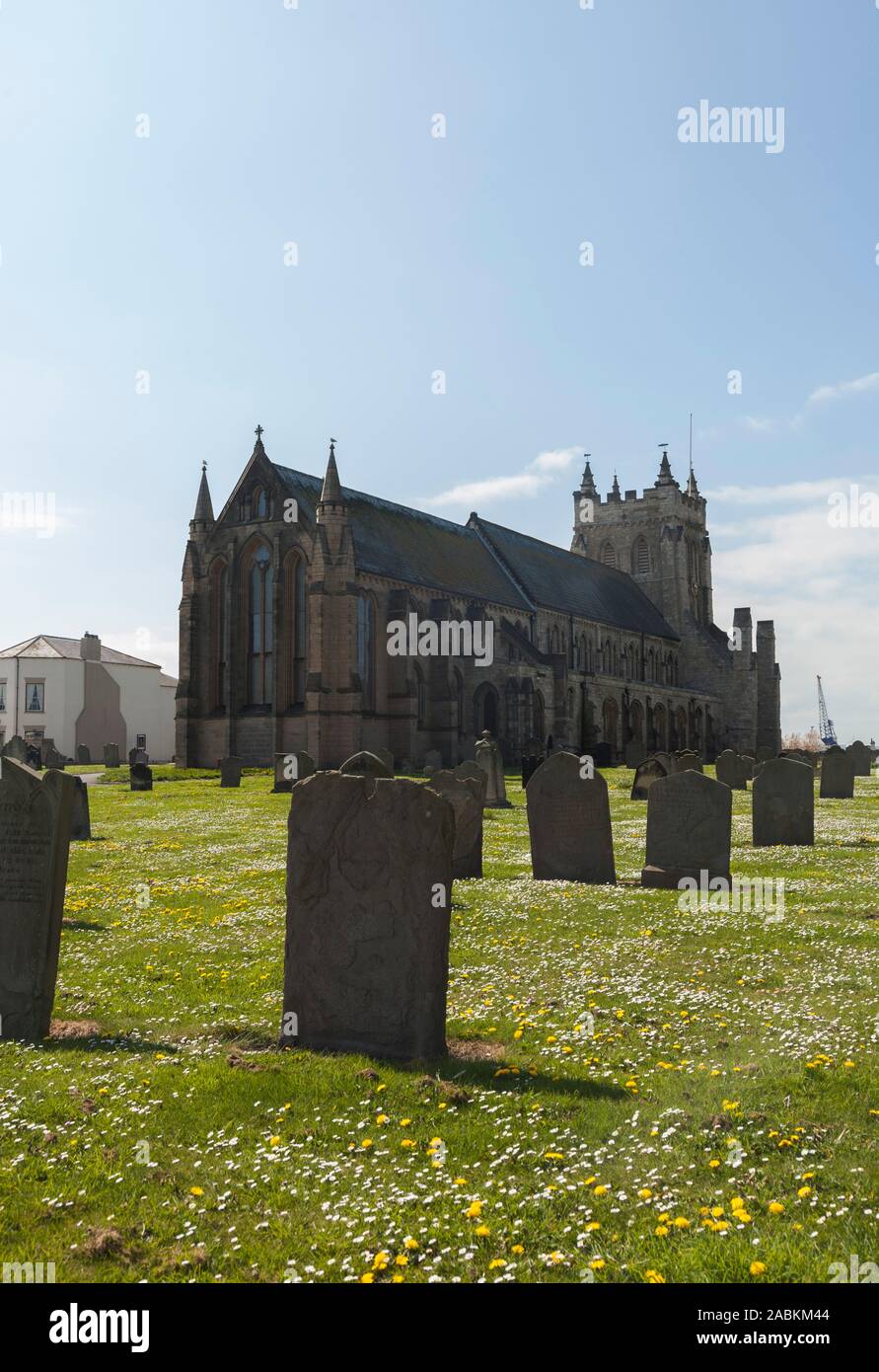 St.Hildas Church at the Headland,Old Hartlepool,England,UK Stock Photo ...