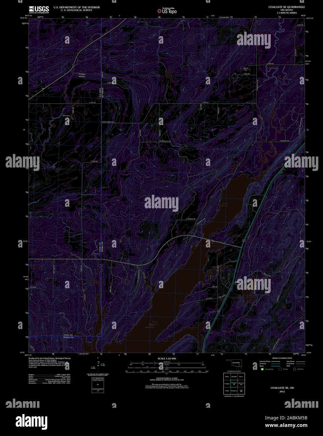 Map of coalgate hi-res stock photography and images - Alamy