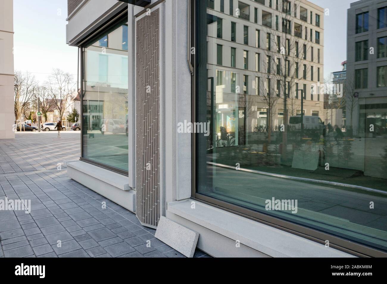 Schwabinger Tor development area on Leopoldstraße. The photo shows the ...