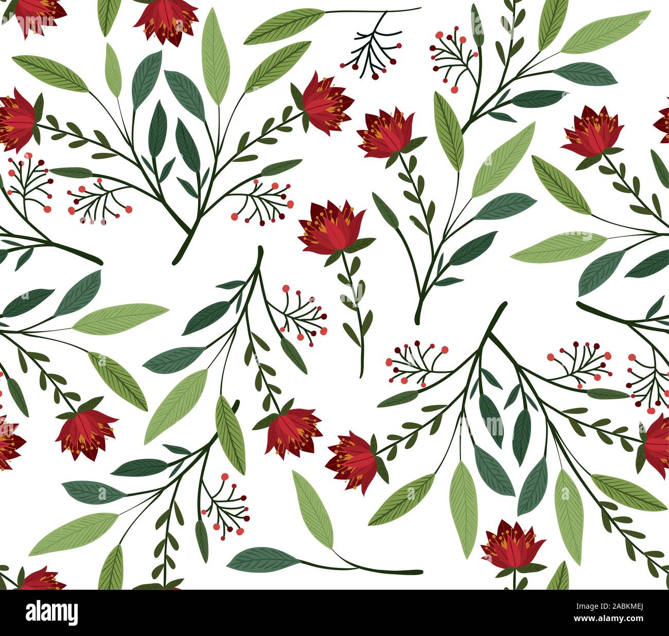 Isolated winter flowers vector design Stock Vector Image & Art - Alamy