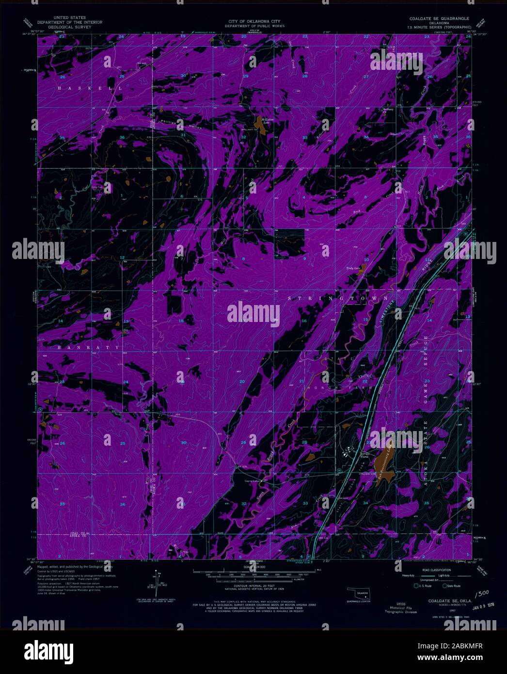 Map of coalgate hi-res stock photography and images - Alamy